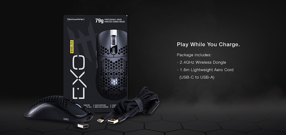 (AONE PLUS SS2) Tecware Exo Wireless RGB Gaming Mouse | Shopee Malaysia