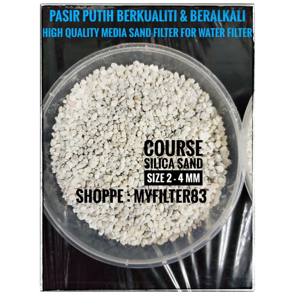 SILICA SAND OUTDOOR WATER FILTER PASIR PUTIH KASAR COARSE 25KG(1 beg ...