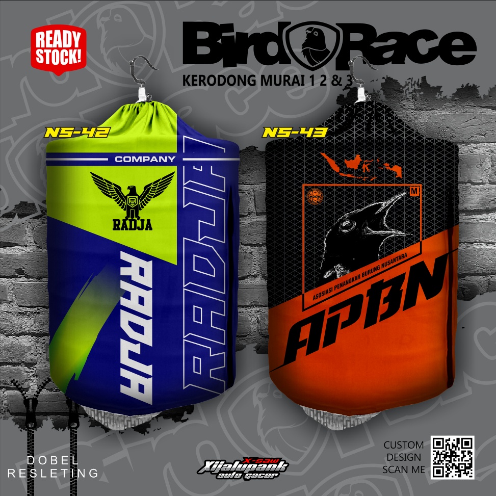 Kerodong murai batu Krodong Motif CAGE murai batu Cage cover No. 1 2 3 ...