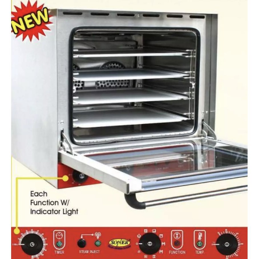 SONER 8 Layer 8 Trays On/Off Double Turbo Fan Convection SCO-4MF ...