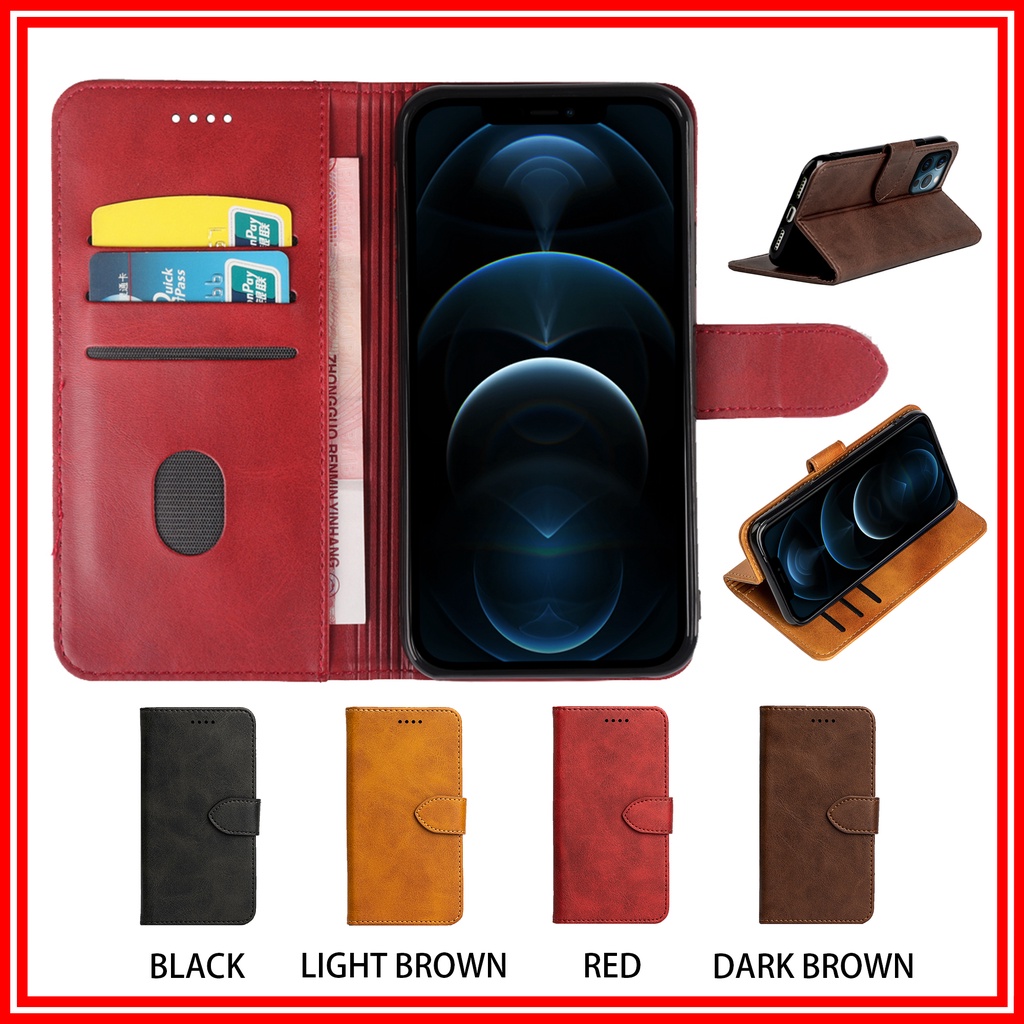 Compatible For iP 13 iP 13 Pro iP 13 Pro Max Luxury Leather Flip Cover ...