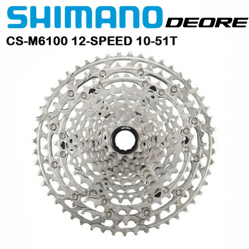 SHIMANO Deore M6100 MicroSpline Cassette CS M6100 10-51T 12 Speed | Shopee Malaysia