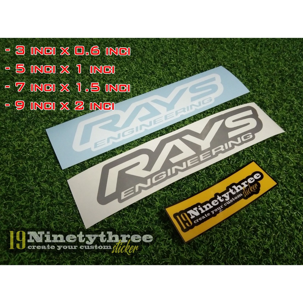 rays engineering/car sticker(1pcs) | Shopee Malaysia