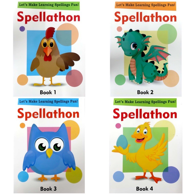 Spellathon: Let's Make Learning Spellings Fun! (4 Books) | Shopee Malaysia