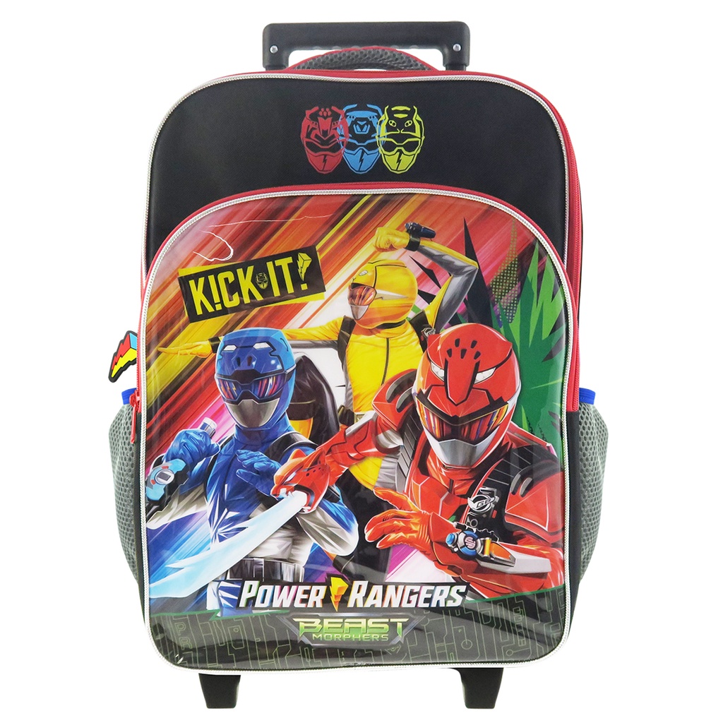 Power Ranger Beast Morphers Primary School Trolley Bag (6 Wheel ...