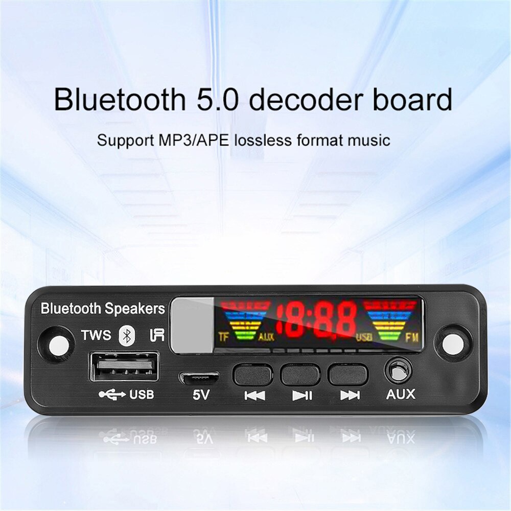5V MP3 Decoder Board With Bluetooth 5.0 Color Screen Wireless Audio ...