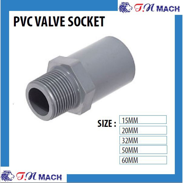 PVC CONNECTOR PVC FIFTING PVC VALVE SOCKET | Shopee Malaysia
