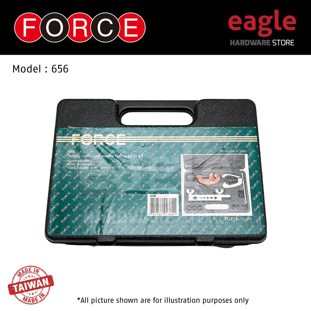 Force 656 10pcs Tubing Cutter & Double Flaring Tools Kit ( SAE ) | Shopee Malaysia