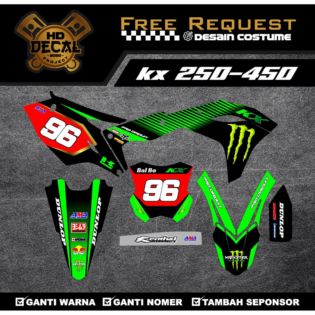 Decal kx 250 decal Kx450 full body | Shopee Malaysia