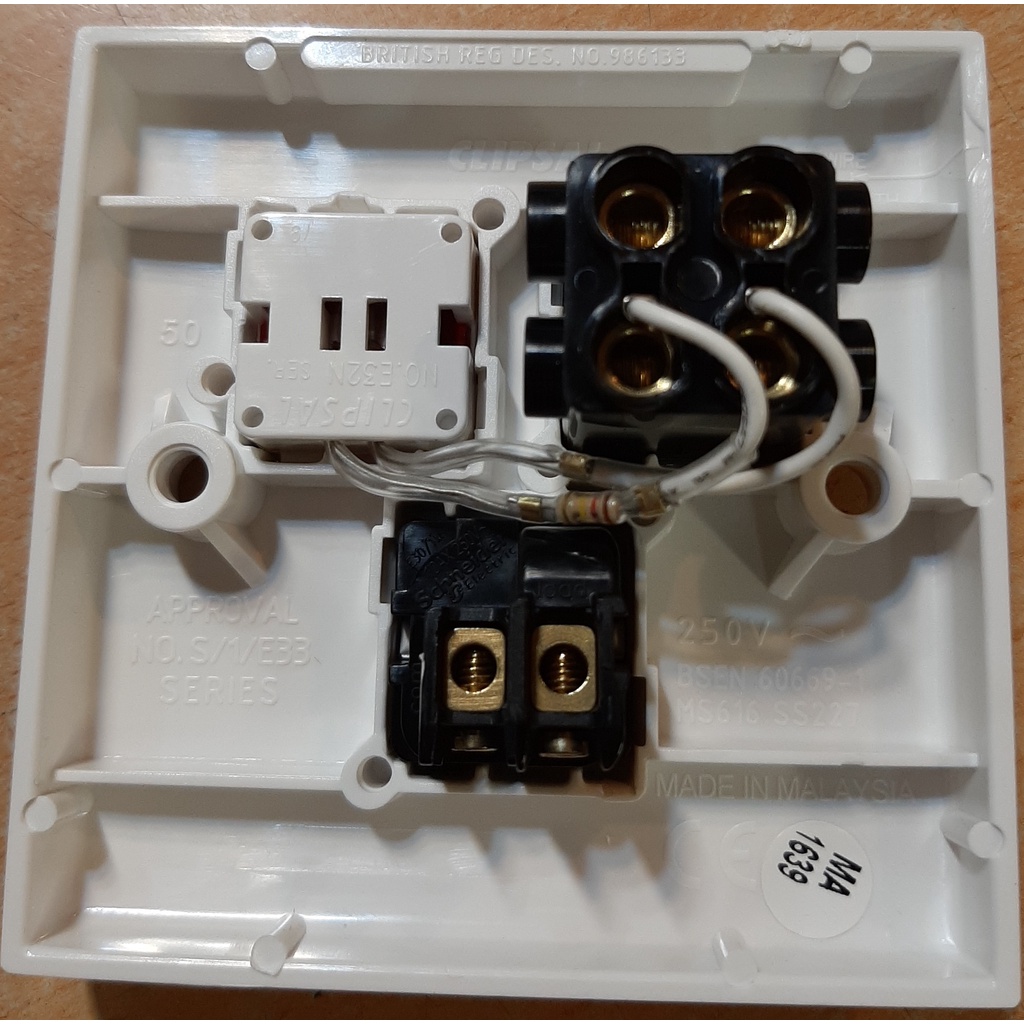 (SIRIM) 20A Double Pole 20A D/P button Aircon switch water heater ...