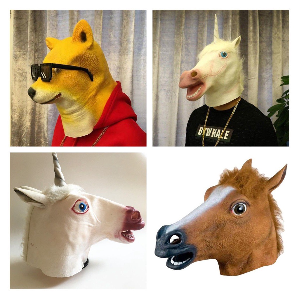 Unique And Novel Horse Head Mask For Adults And Teens Great For Night ...