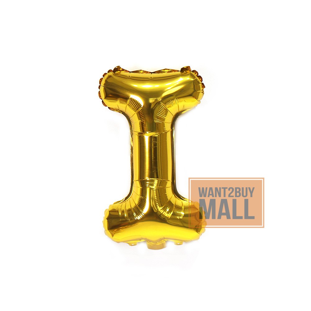 🇲🇾 🏆 16 Inch A-Z 0-9 Alphabet Letters Number Foil Gold Color Party ...