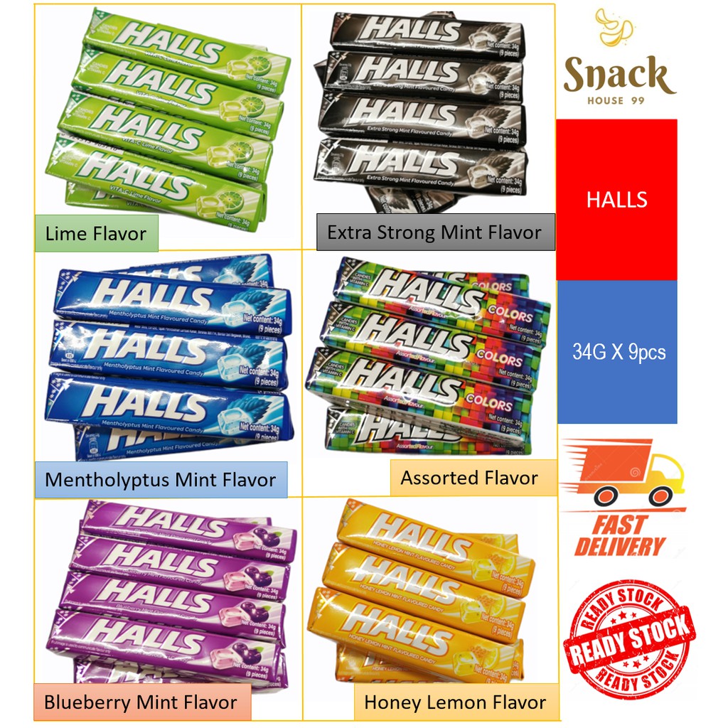 Halls Stick Candy Mint 1 Stick X 34g | Shopee Malaysia