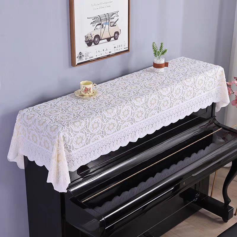 lace piano cover half cover modern piano cover cloth dust cover ...