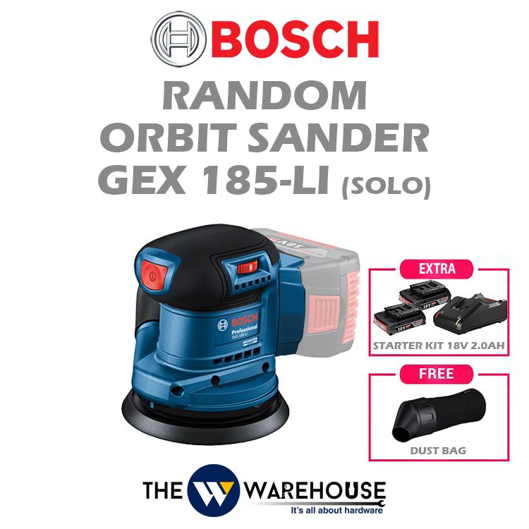 Bosch Cordless Random Orbit Sander GEX 185-Li (Solo) | Shopee Malaysia