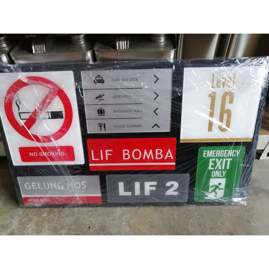 Acrylic label signage sign board/signboard/ custom made- call to get ...