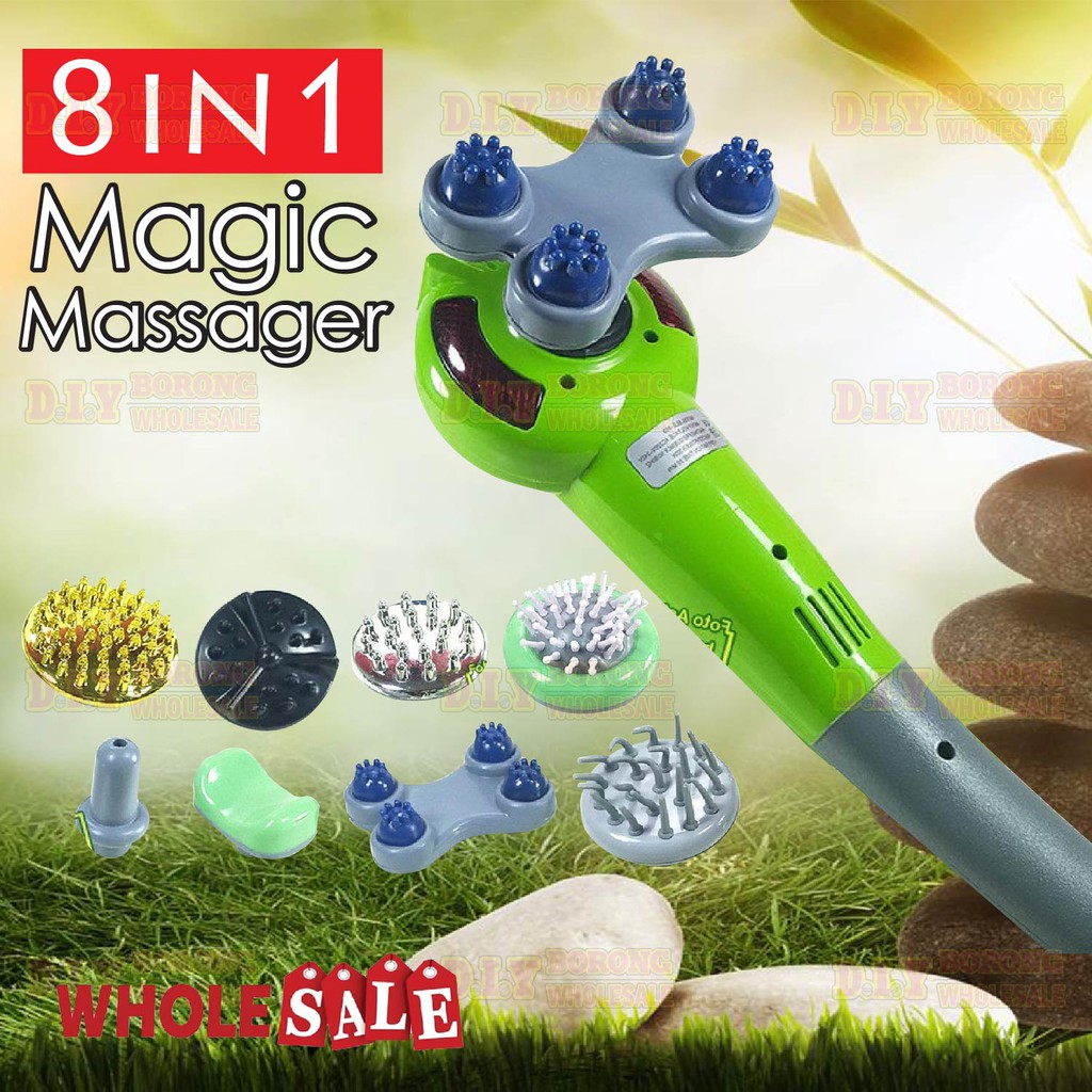 Magic Massager 8 in 1 Complete Body Spa Handheld Massage Health/Pengurut Badan 8 Dalam 1 ...