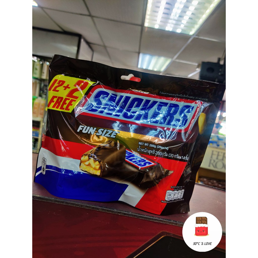 Snickers Fun Size 12+2 pcs (14 X 20G) 280G | Shopee Malaysia