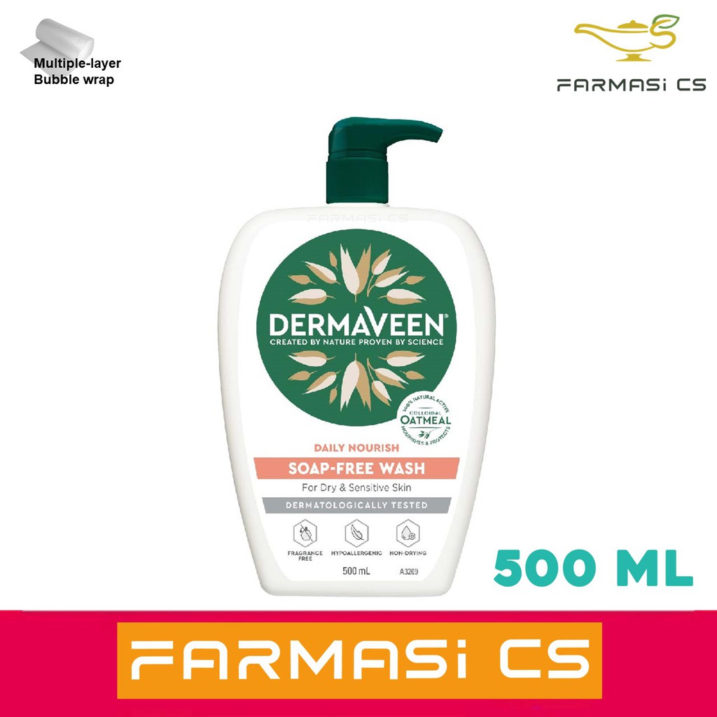 Dermaveen Soap Free Wash pH5.5 500ml EXP:03/2025 [ Soothes dry scaly ...