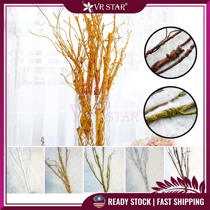 VRstar Artificial Salix Stick Wire Stick Ranting Orkid Hiasan Berdawai ...