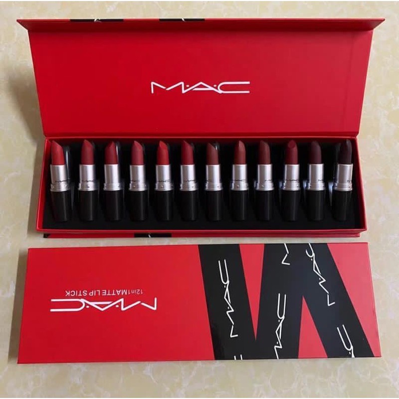 M A C MATTE LIPSTICK SET 12PCS 🥰🥰🥰 | Shopee Malaysia