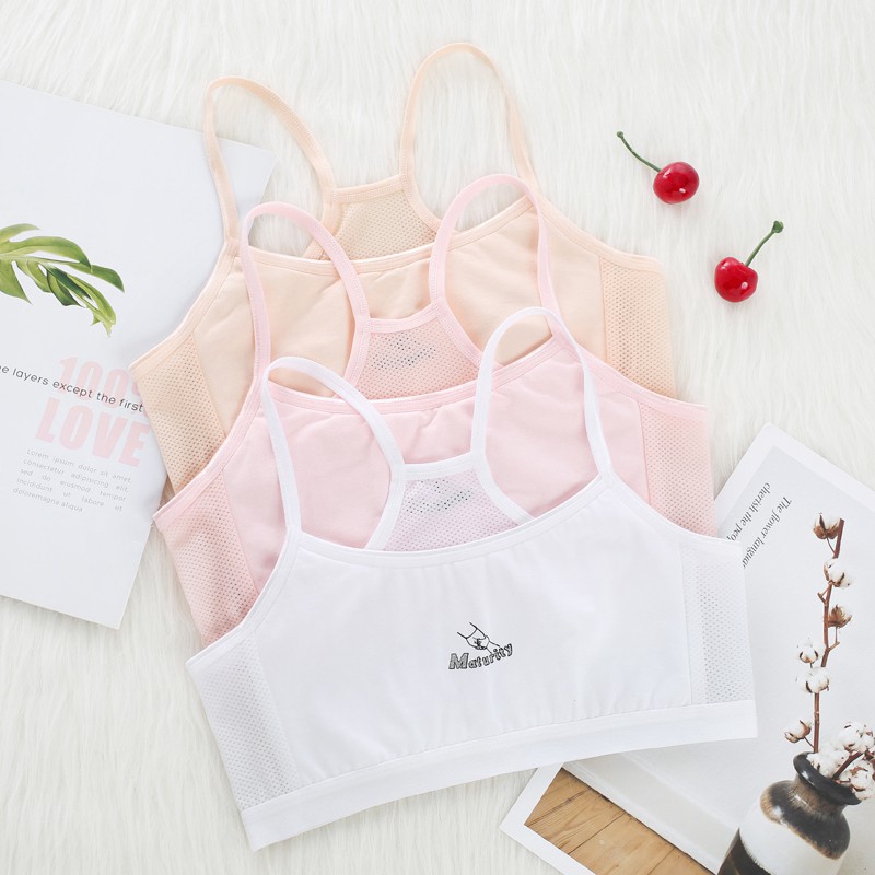 The little girl underwear vest girls underwear students no rims ...