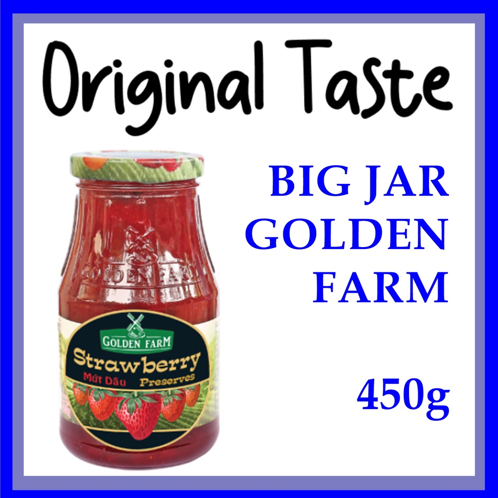 [LATEST Date] Golden Farm STRAWBERRY Jam 450g - eat with yogurt, bread ...