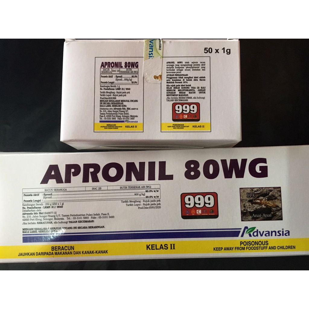 apronil 80wg ( RACUN SERANGGA/ IRAC 2b/ BUTIR TERSERAK AIR (wg ...