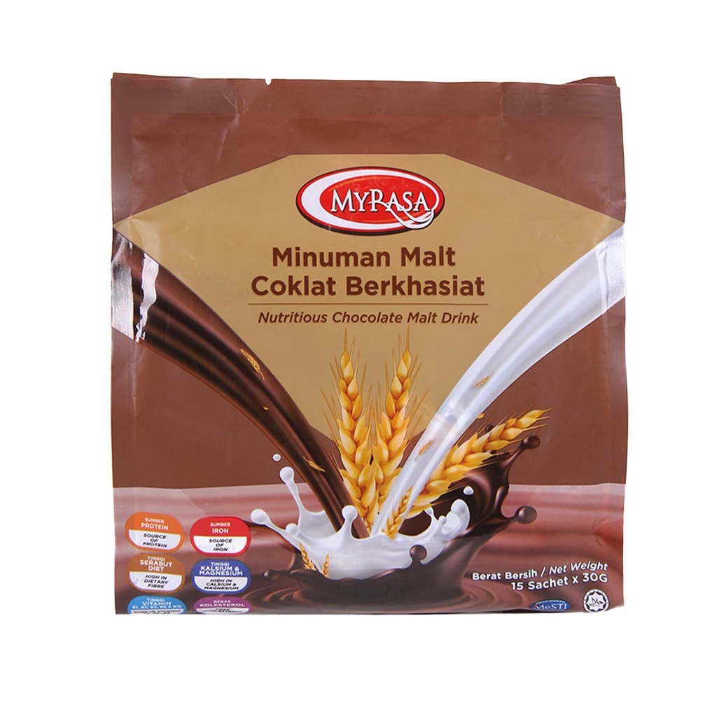 Myrasa Chocolate Malt 3in1 Drink (15s X 31g) | Shopee Malaysia