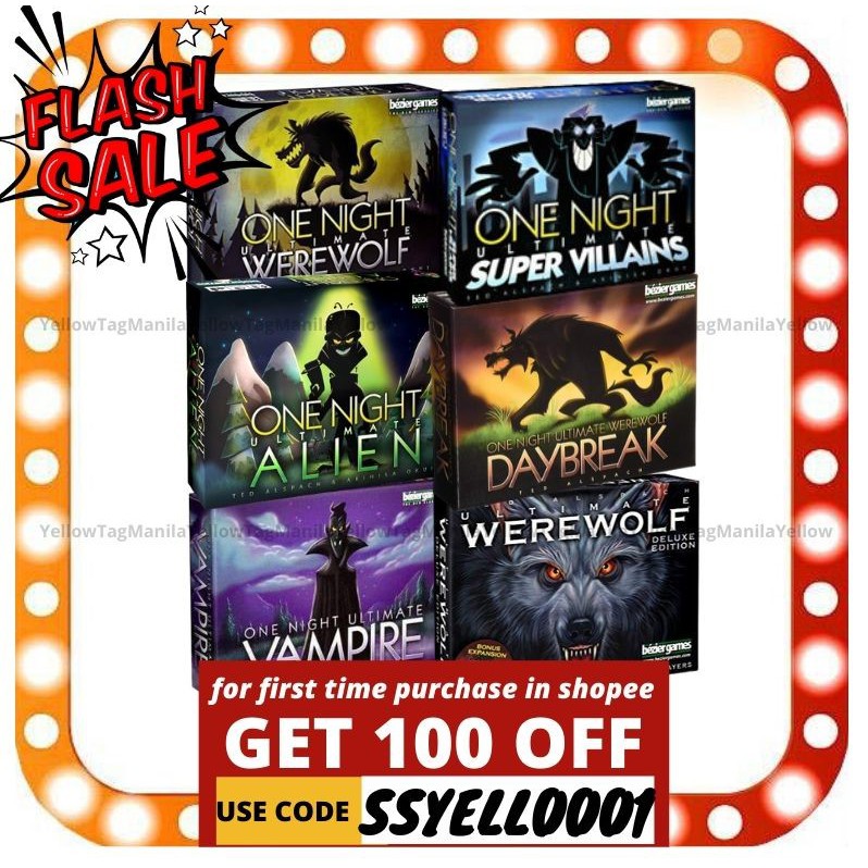 ONE NIGHT ULTIMATE WEREWOLF ALIEN DAYBREAK WEREWOLF DELUXE VAMPIRE ...