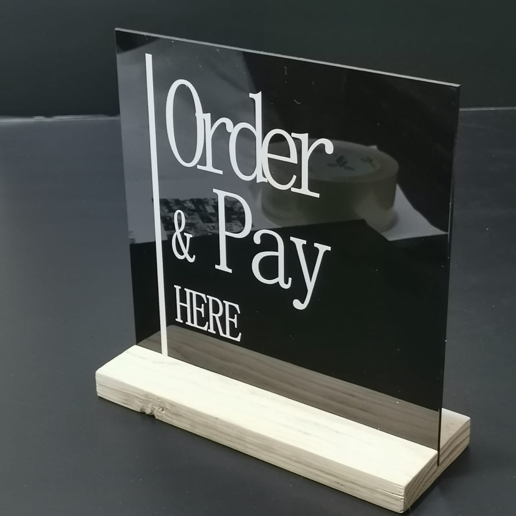 Order and pay here signage , bayar disini sign | Shopee Malaysia
