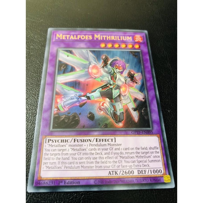 Yugioh Card original metalfoes mithrilium ultra rare | Shopee Malaysia
