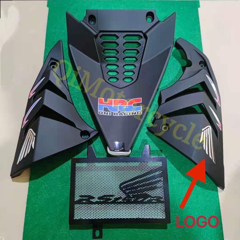 🛵HONDA 🔥RS150 Set Package 3 in 1🔥V1/V2🔥Side Engine cover black and ...
