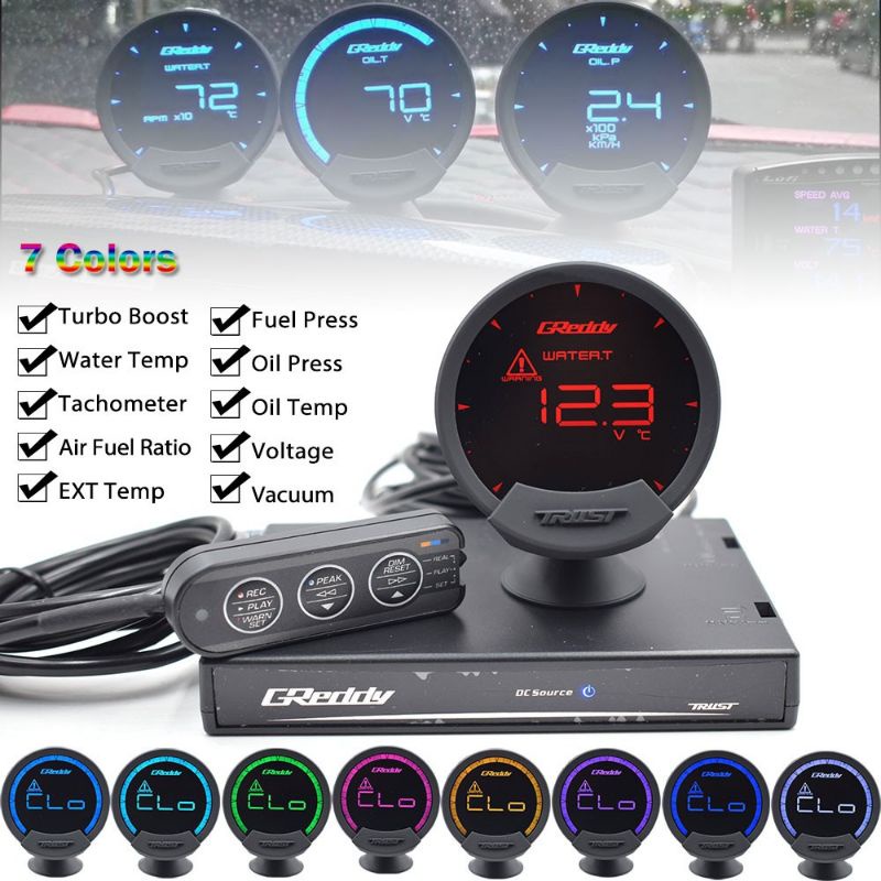 GREDDY SIRIUS OBD2 LCD METER GAUGE 7 COLOUR | Shopee Malaysia