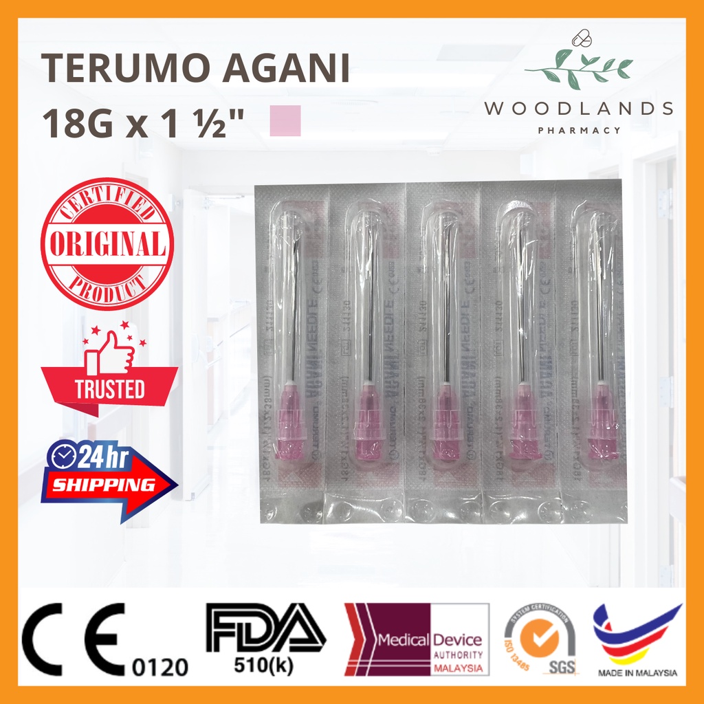 [READY STOCK] TERUMO AGANI NEEDLE 18G/23G/25G/26G - 100PCS PER BOX | Shopee Malaysia