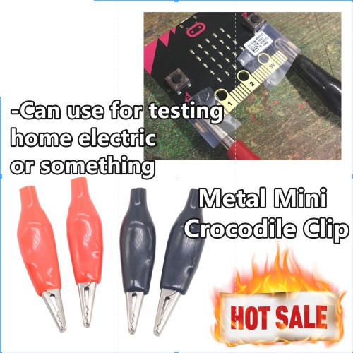 【10Pcs】 ±28mm ±35mm ±45mm Metal Alligator Clip / Crocodile Clip (Red ...