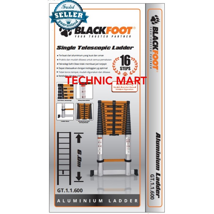 6mtr Telescopic Aluminum Folding Ladder Single Telescopic Ladder 6Mtr ...