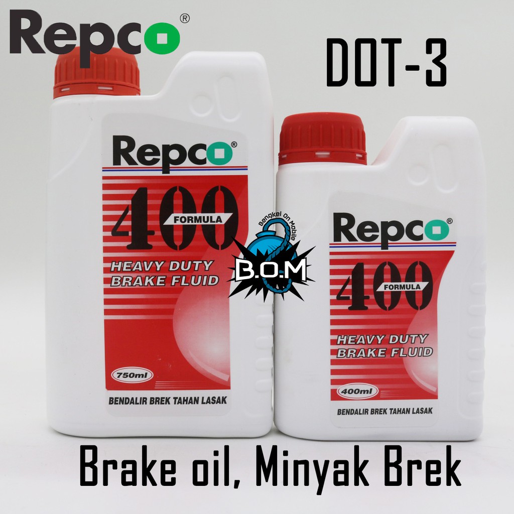 Repco Dot-3 Brake Oil, Minyak Brek (Merah), Dot 3 Brake Oil (Red ...