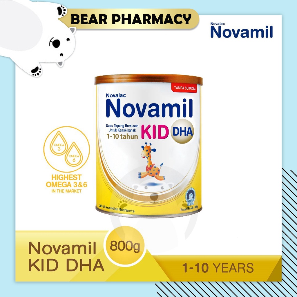 NOVAMIL KID DHA Growing Up Milk Powder 800g 1-10 Years [Exp: 03/2024 ...