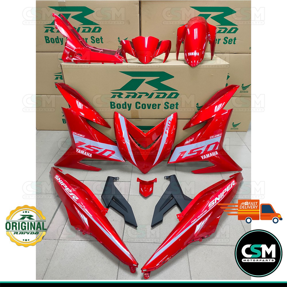 [READY STOCK] Coverset Bodyset Yamaha SNIPER GP Y15 Y15ZR V1 V2 Yellow ...