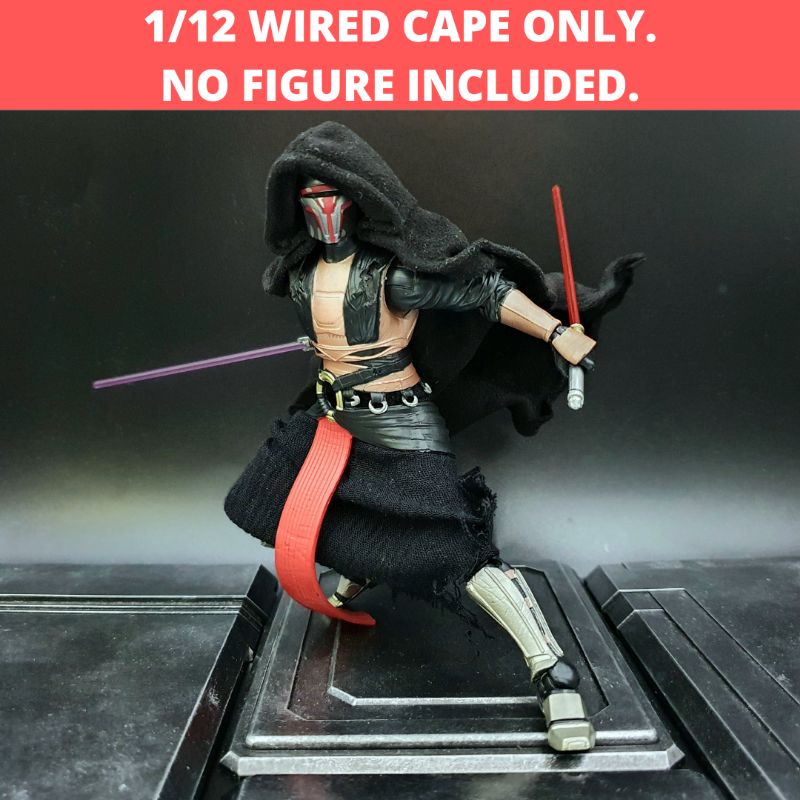 HANDMADE WIRED CAPE 1/12 DARTH REVAN STAR WARS BLACK SERIES | Shopee ...