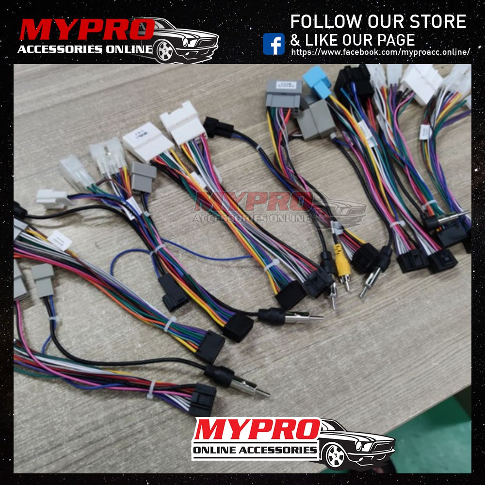 CAR ANDROID PLAYER 9 OR 10 INCH OEM PLUG N PLAY SOCKET POWER CABLE ...