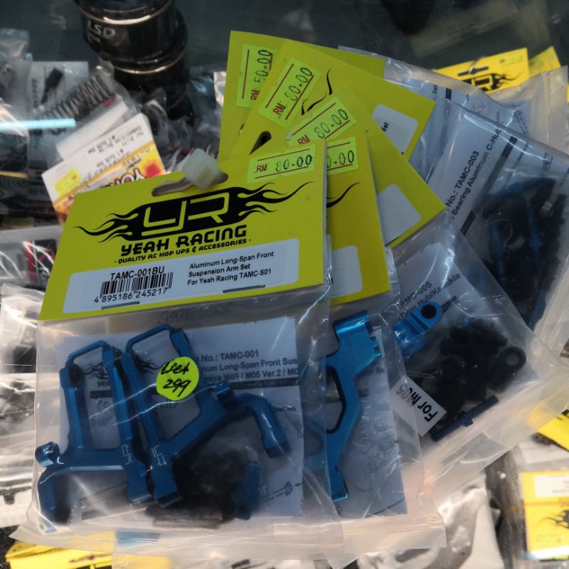 M05 M06YEAH RACING ALUMINUM LONG-SPAN SUSPENSION ARMS AND KNUCKLES ...