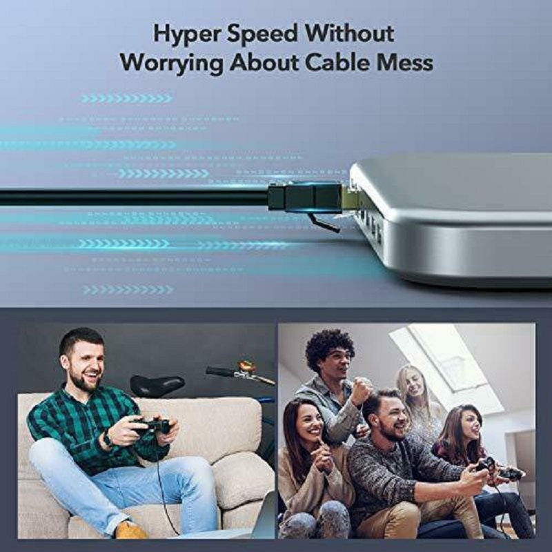 Cat8 Ethernet Cable RJ45 Connector Internet Modem Wire Router Wifi ...