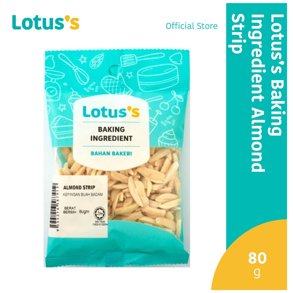 Lotus's Baking Ingredient Almond Strip 80g | Shopee Malaysia