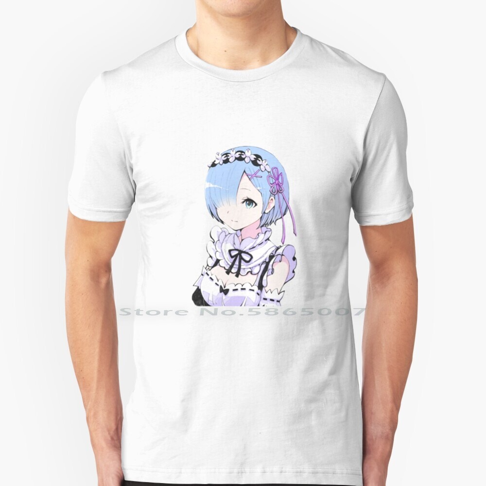 Rem Super Cute T Shirt 100% Cotton Rem Cute Rem Chibi Ram Chibi Rem ...
