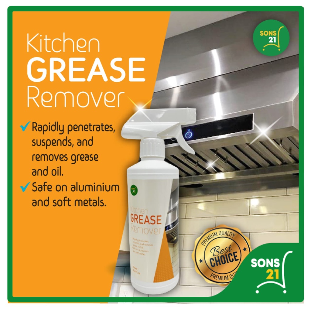 Kitchen Grease Remover removes heavy oil Kitchen Stain Remover | Shopee ...