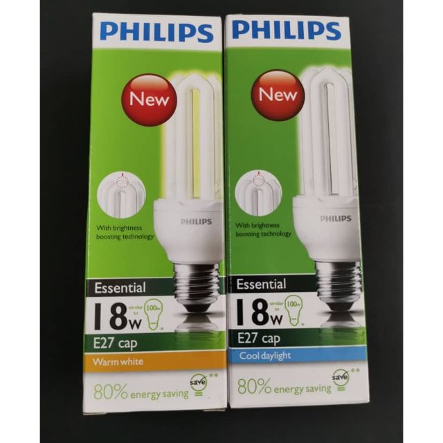 PHILIPS 18W E27 PLCE BULB DAYLIGHT/WARM WHITE | Shopee Malaysia