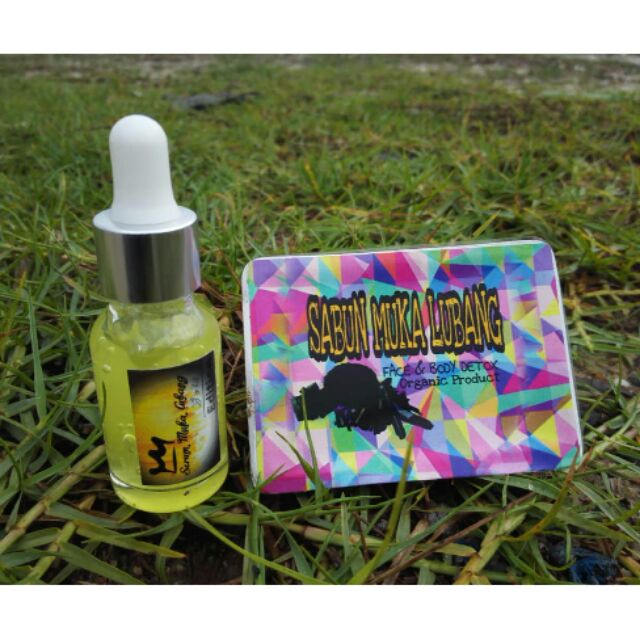 ORIGINAL 🍁 Set combo sabun muka lubang + serum muka lubang ( organic product ) | Shopee Malaysia
