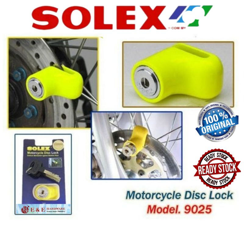 SOLEX Motorcycle Disc Brake Lock kunci motor | Shopee Malaysia